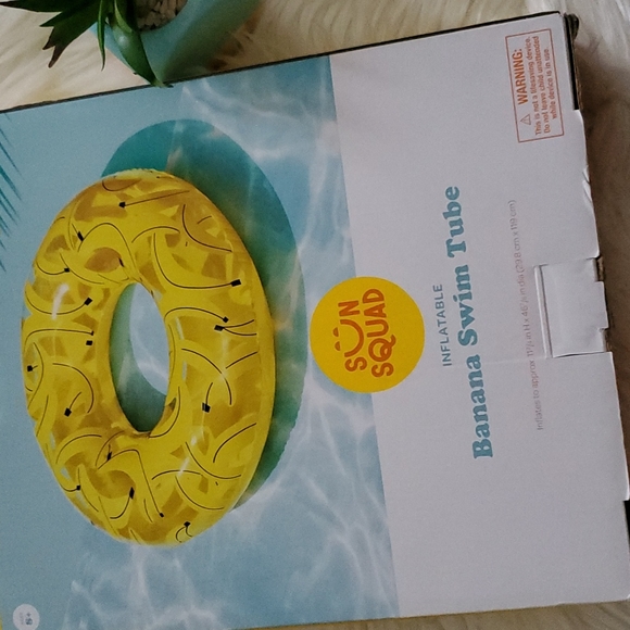 Bath | Sun Squad Inflatable Pool 46 Inches Banana Swim Tube | Poshmark